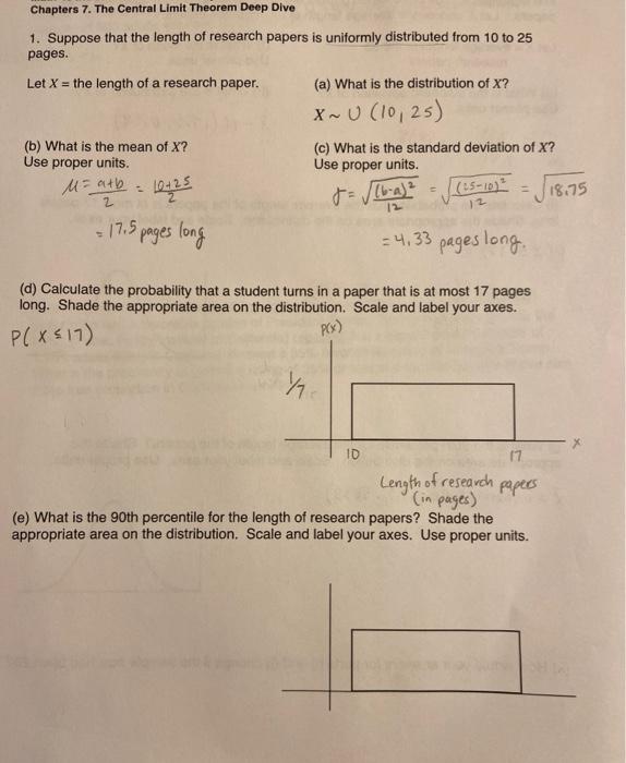 Solved Chapters 7 The Central Limit Theorem Deep Dive 1