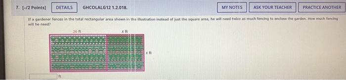 Solved If a gardener fences in the total rectangular area | Chegg.com