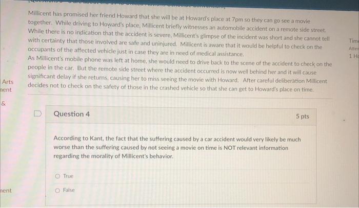 Solved Time Millicent has promised her friend Howard that | Chegg.com