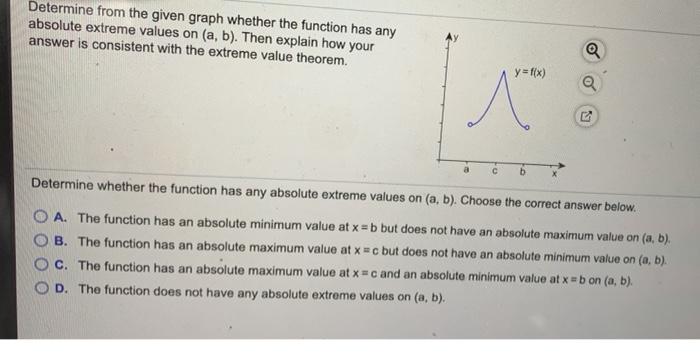 Solved Determine from the given graph whether the function | Chegg.com