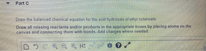 Solved Draw the balanced chemical equation for the acid | Chegg.com