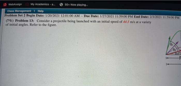 Solved WebAssign My Academica - ... 60+ Now playing. Class | Chegg.com