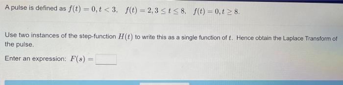 Solved A pulse is defined as | Chegg.com