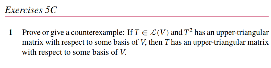 Solved Exercises 5C1 ﻿Prove or ﻿give a counterexample: If | Chegg.com