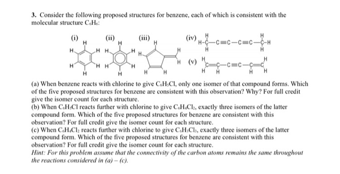 Solved 3. Consider the following proposed structures for | Chegg.com