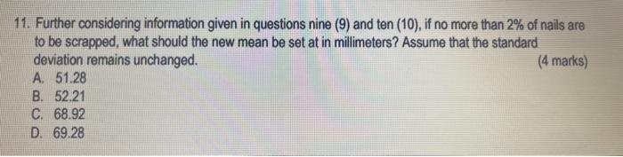 Solved 11. Further considering information given in | Chegg.com