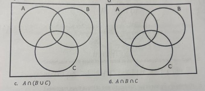 Solved C. A∩(B∪C) | Chegg.com