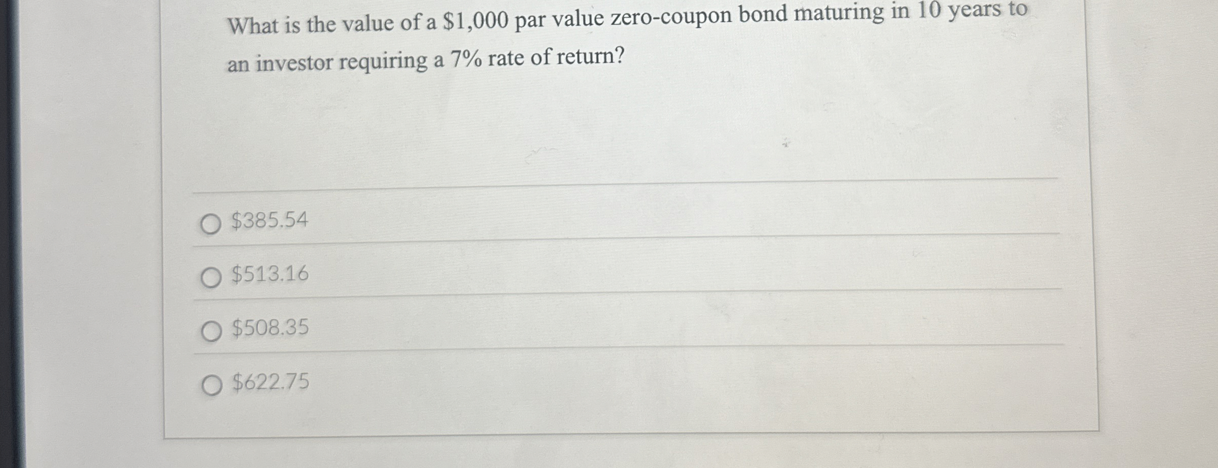 Solved What is the value of a $1,000 ﻿par value zero-coupon | Chegg.com
