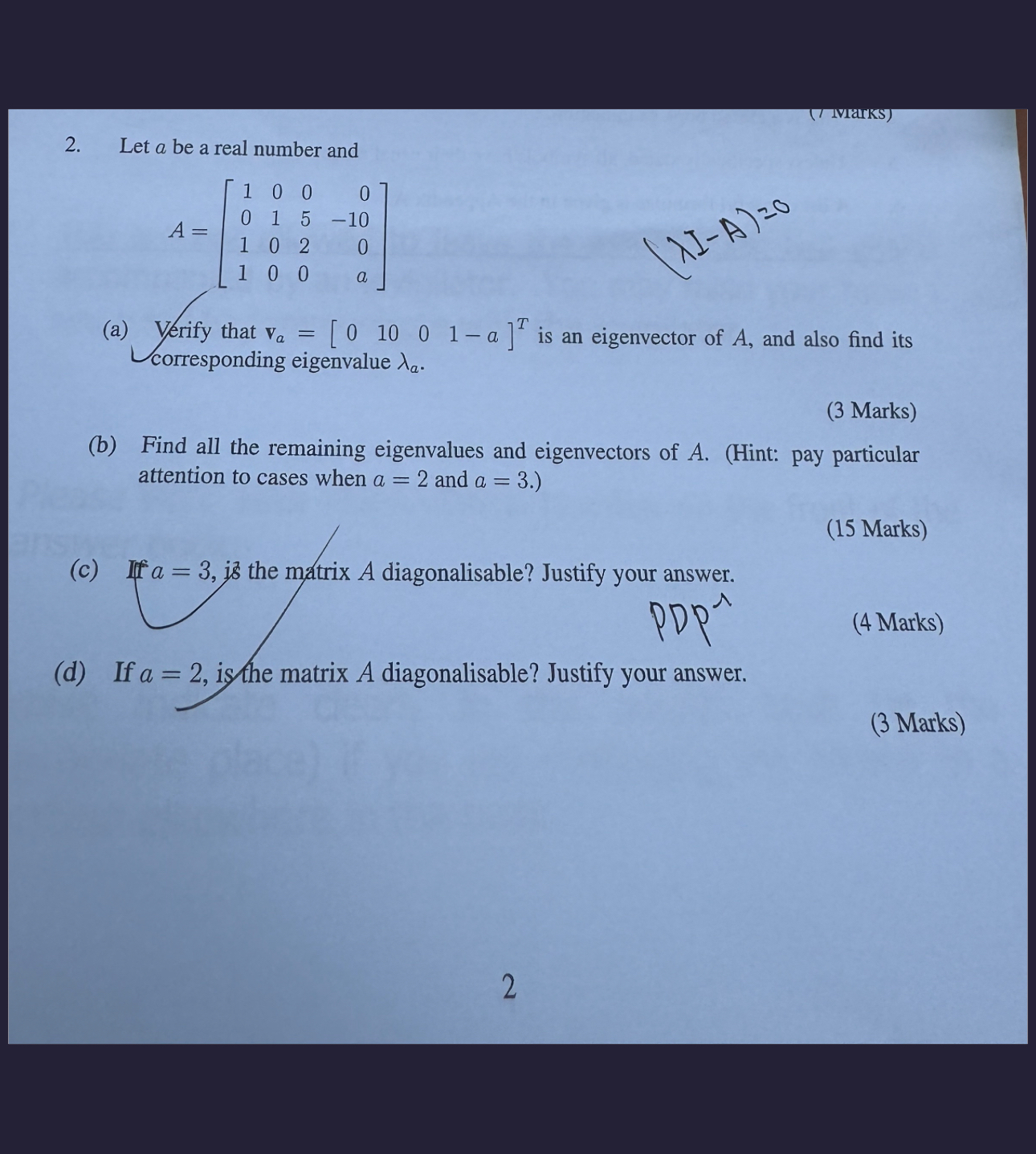 Solved Let a ﻿be a real number | Chegg.com