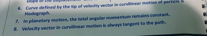 Solved 6. Curve defined by the tip of velocity vector in | Chegg.com