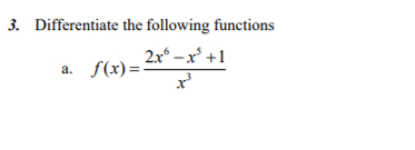 Solved Differentiate the following | Chegg.com