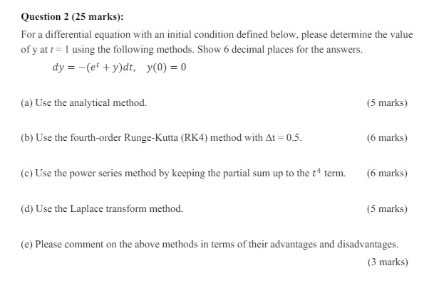 Solved [Engineering Analysis and Computation]Question 2 (25 | Chegg.com