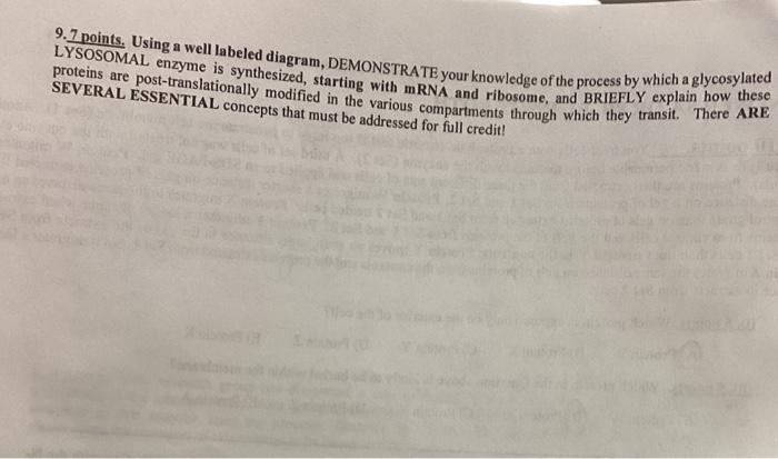 Solved 9. 7 points, Using a well labeled diagram, | Chegg.com