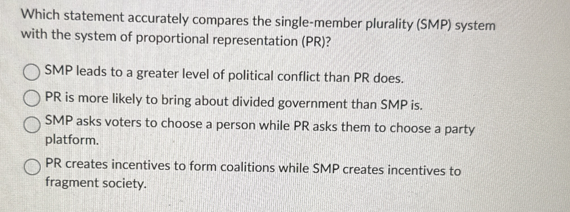 Solved Which statement accurately compares the single-member | Chegg.com