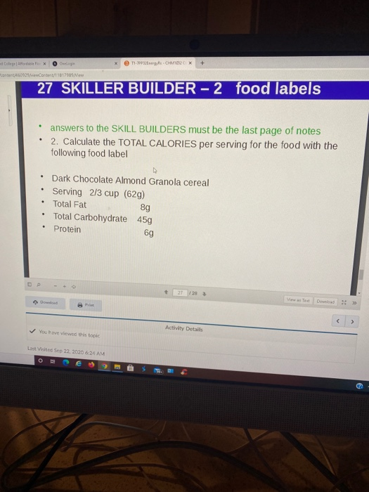 Solved TICHON + content/50925/Conte/18179 27 SKILLER BUILDER | Chegg.com