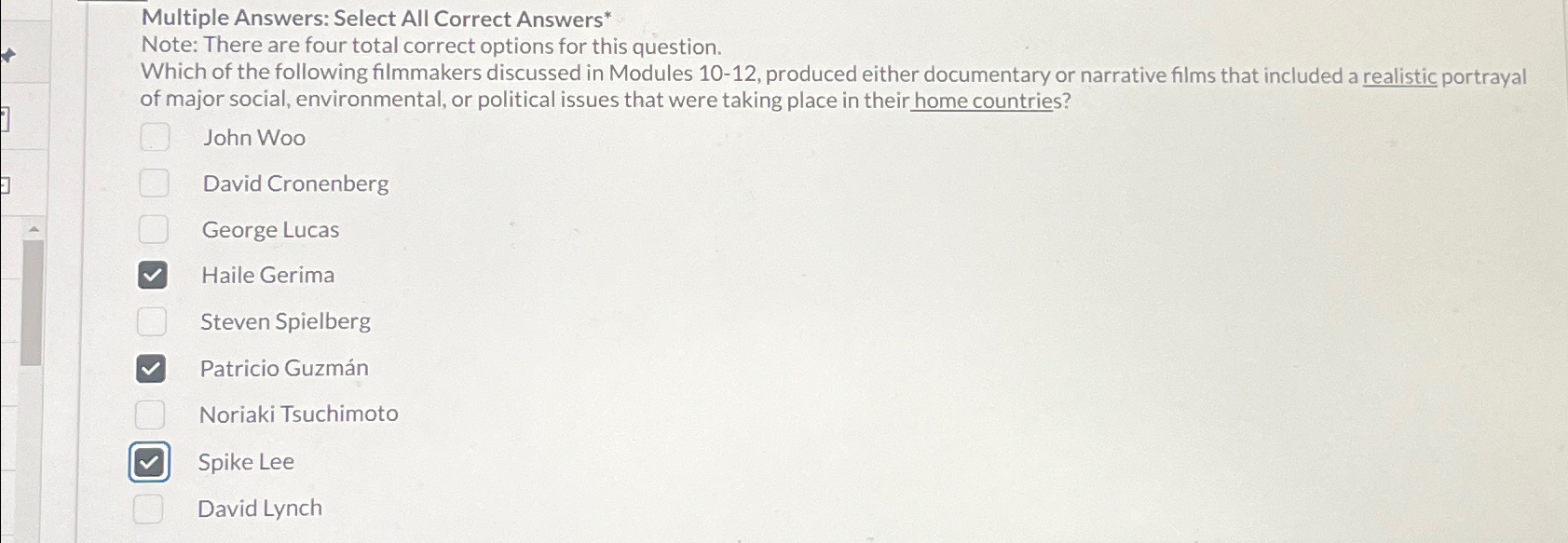 Solved Multiple Answers: Select All Correct Answers*Note: | Chegg.com