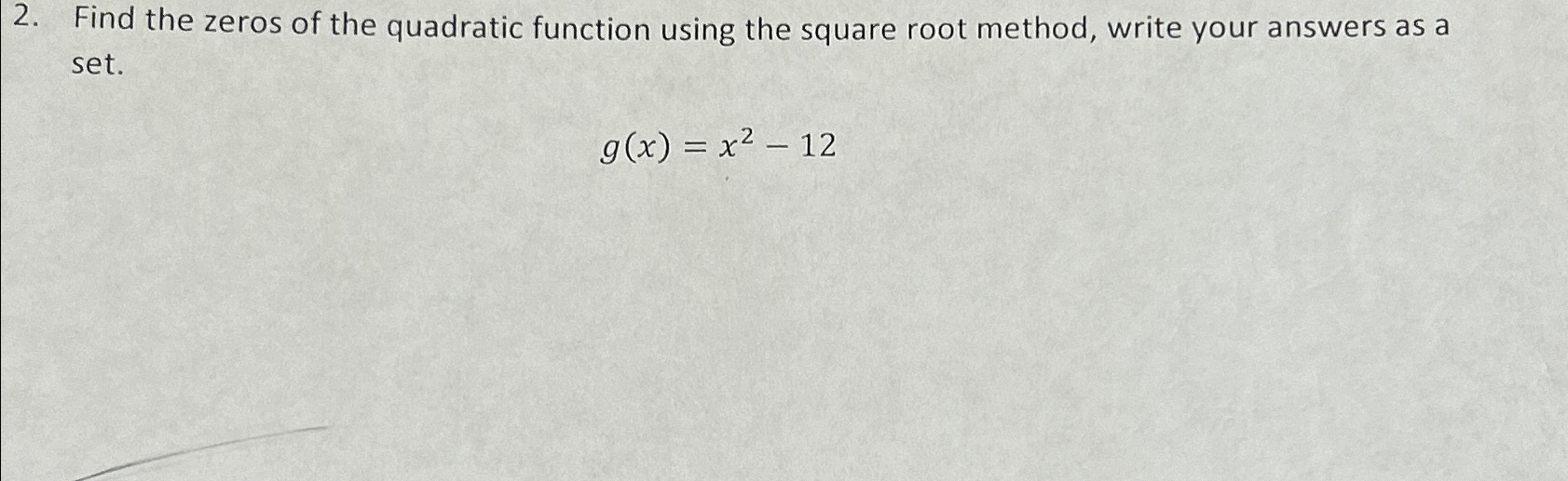 Solved Find the zeros of the quadratic function using the | Chegg.com