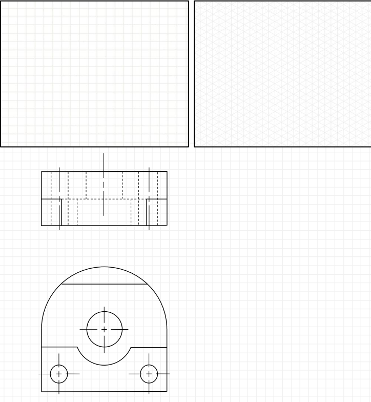 Solved Draw the missing view, the isometric projection, and | Chegg.com