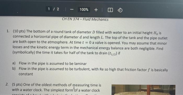 Solved How do I do this problem using a transient mass | Chegg.com