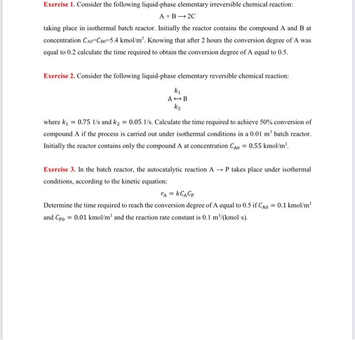Solved Case 2:2 A→B (use differential method!)A+B→2C taking | Chegg.com