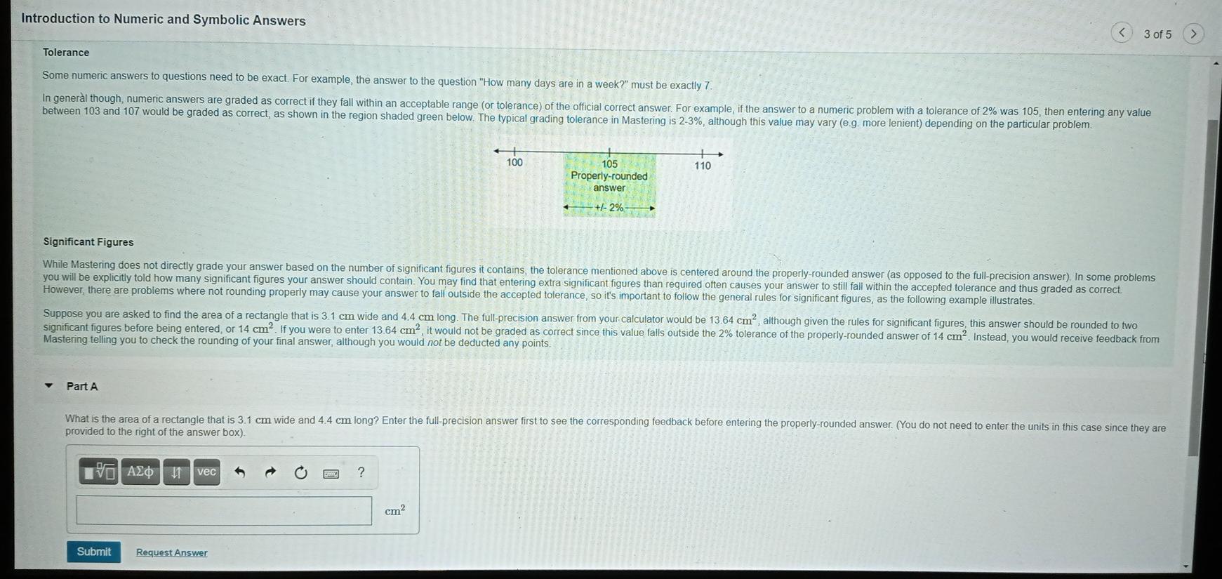 Solved Introduction to Numeric and Symbolic Answers 3 of 5 | Chegg.com