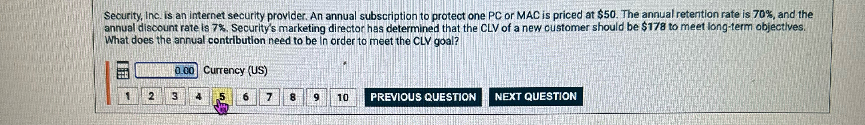 Solved Security, Inc. is an internet security provider. An | Chegg.com