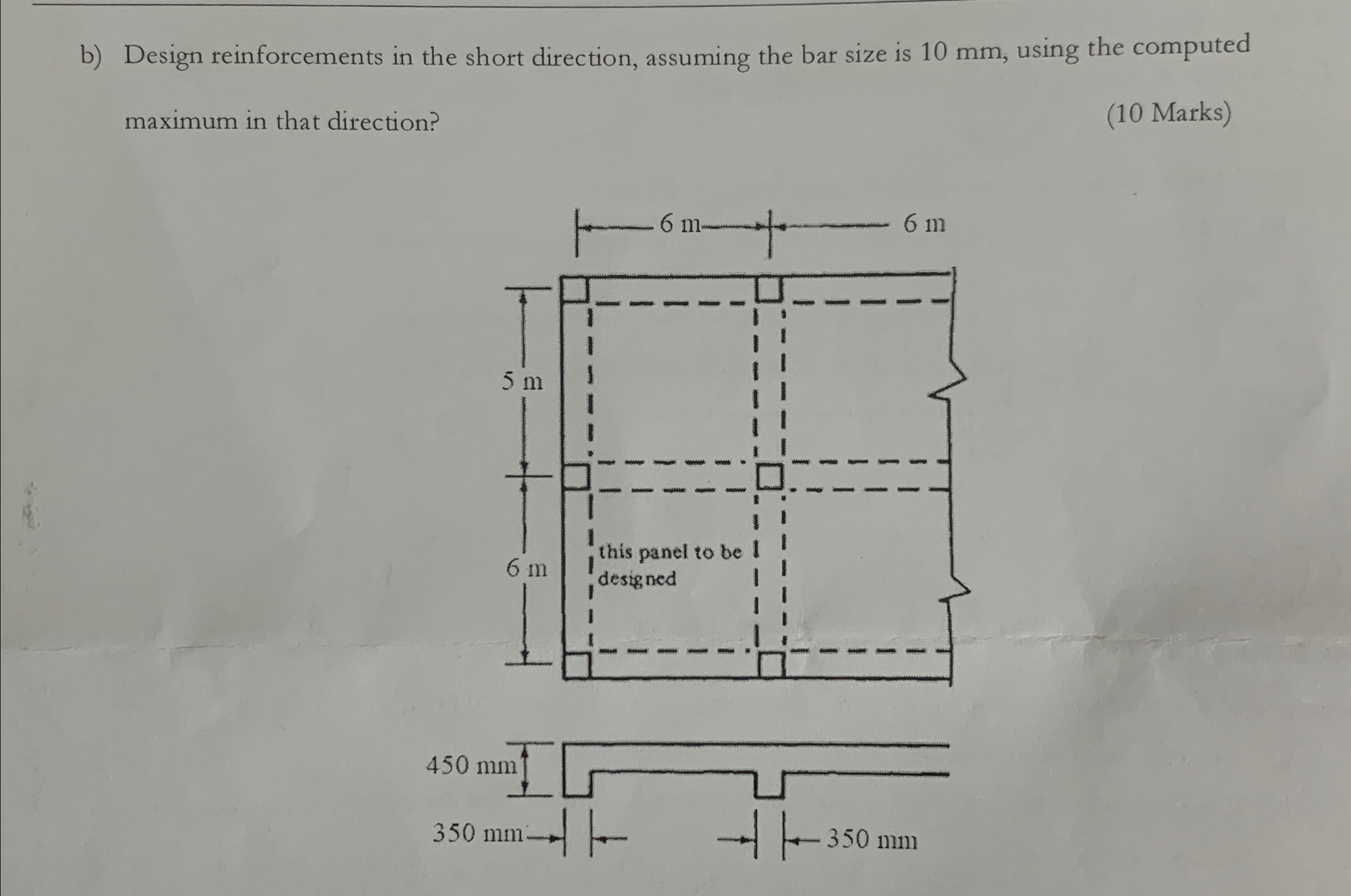 Solved 3- ﻿A part of floor slab plan view for a house shown | Chegg.com