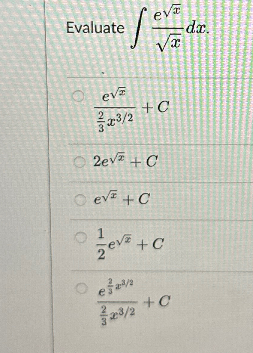 Solved Evaluate | Chegg.com