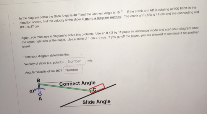 Solved In the diagram below the Slide Angle is 40 and the | Chegg.com