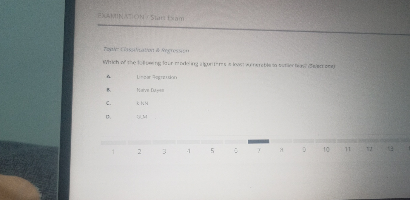 Solved EXAMINATION/Start EXamTopic: Classification & | Chegg.com
