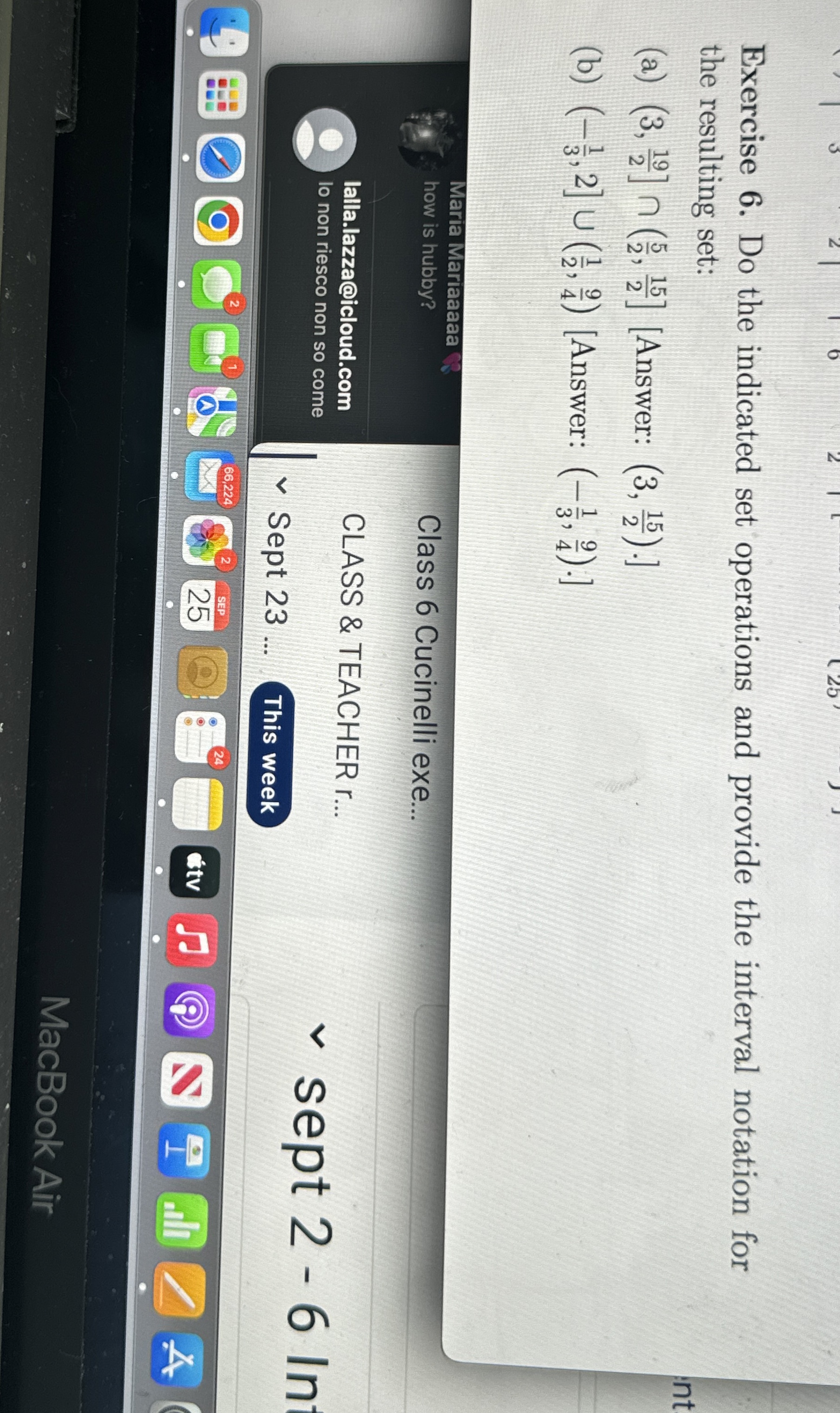 Solved Exercise 6. ﻿Do the indicated set operations and | Chegg.com