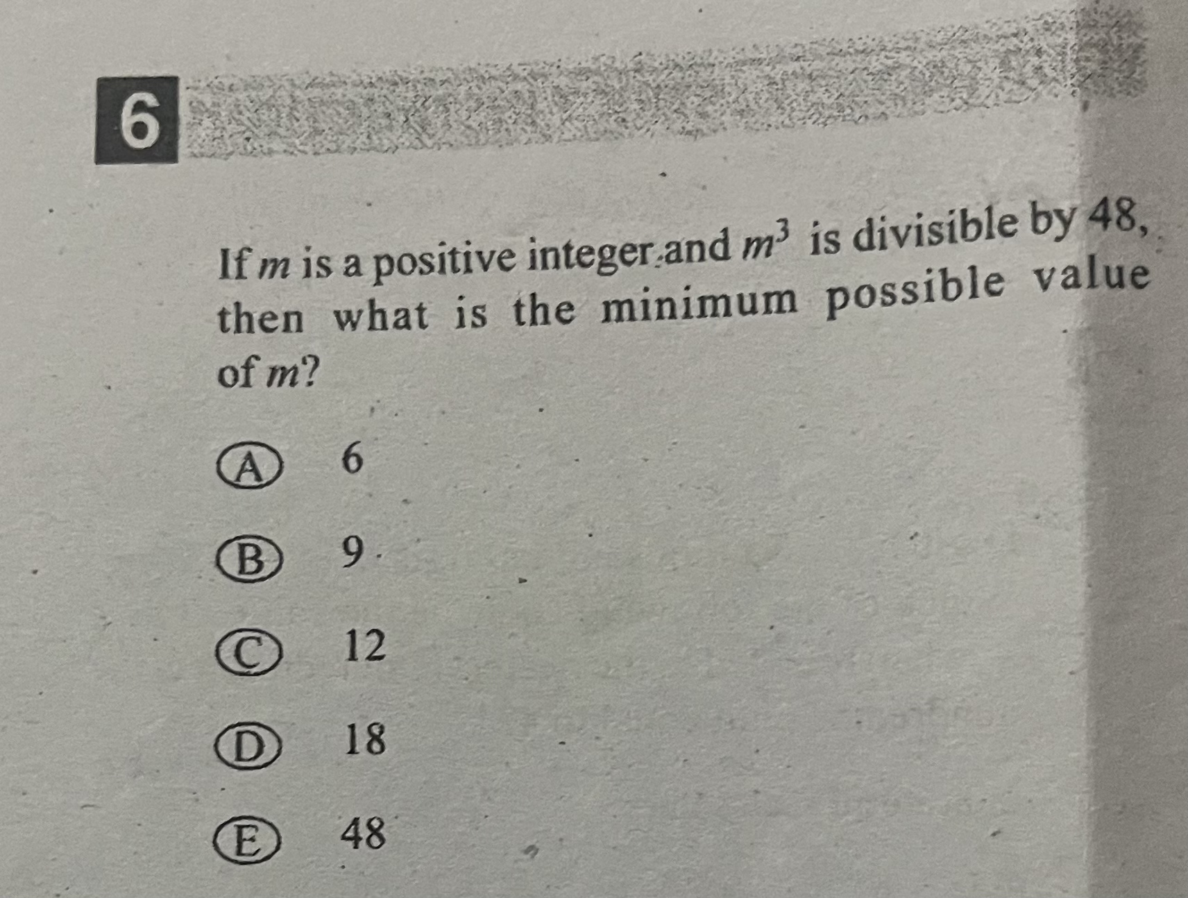 Solved If m ﻿is a positive integer and m3 ﻿is divisible by | Chegg.com