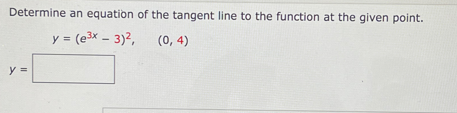 Solved Determine an equation of the tangent line to the | Chegg.com