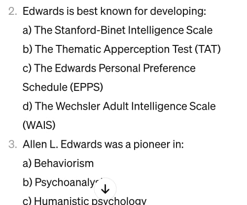 Solved Edwards is best known for developing:a) ﻿The | Chegg.com