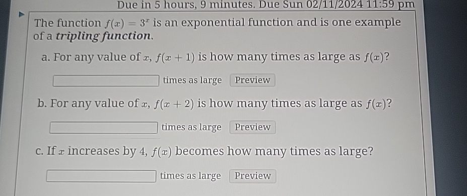 Solved Due in 5 ﻿hours, 9 ﻿minutes. Due Sun 02/11/2024 11:59 | Chegg.com