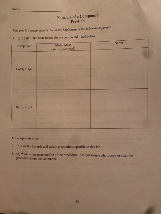 Solved 2. list the hazards and safety precaution of the lab | Chegg.com