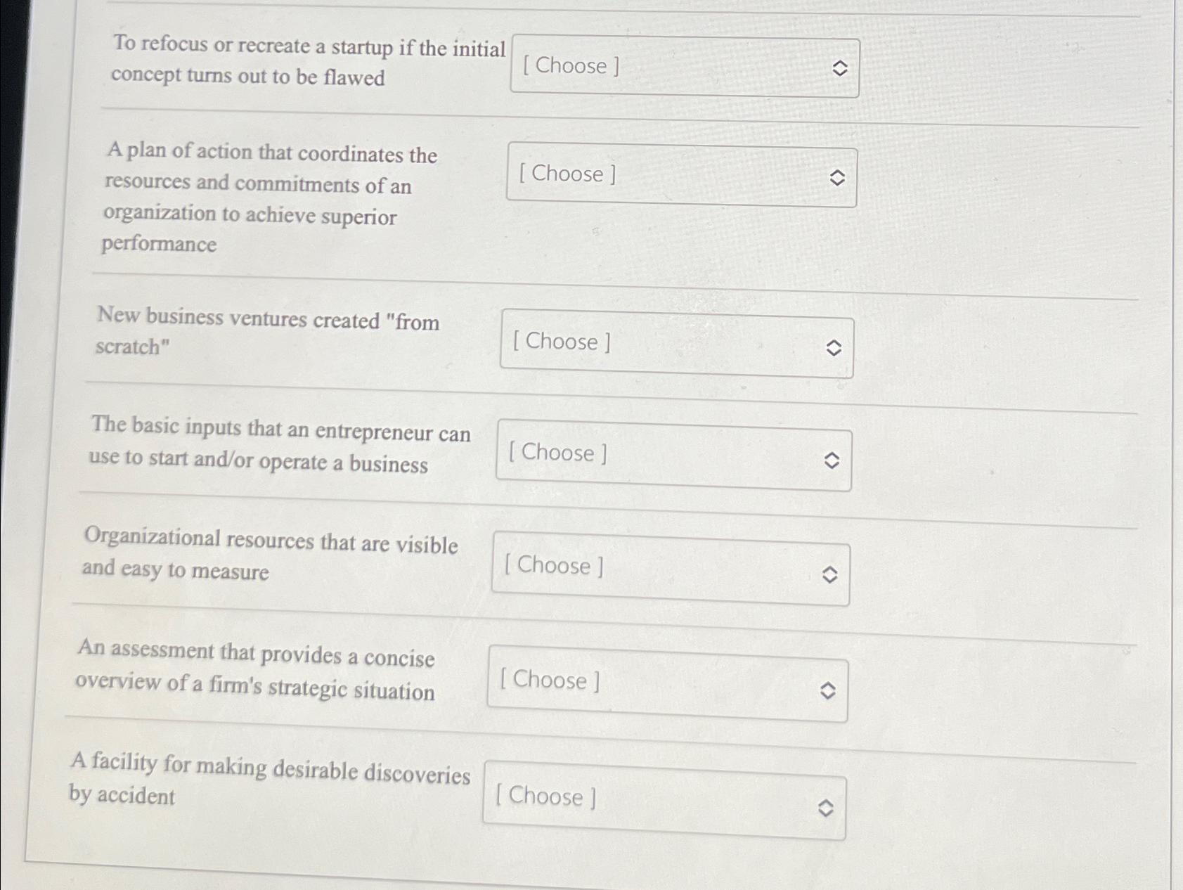 Solved To refocus or recreate a startup if the initial | Chegg.com