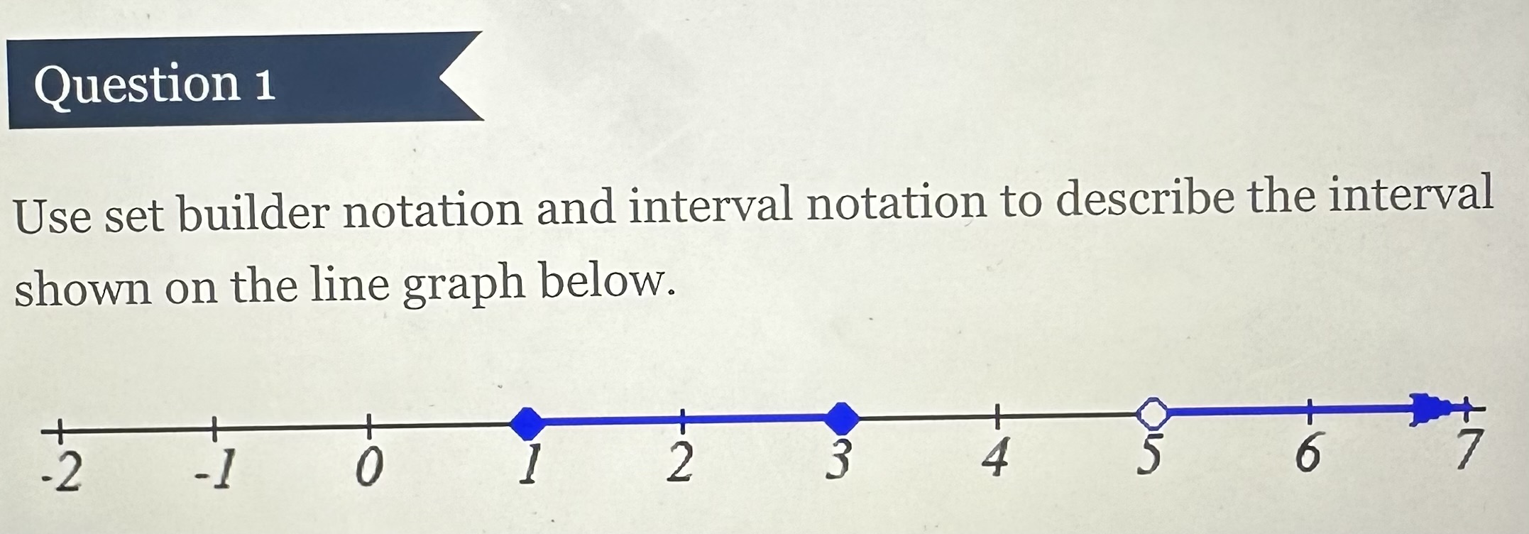 Solved Use Set Builder Notation And Interval Notation To