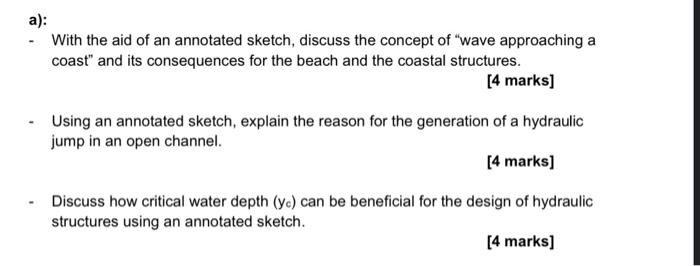 Solved a): With the aid of an annotated sketch, discuss the | Chegg.com