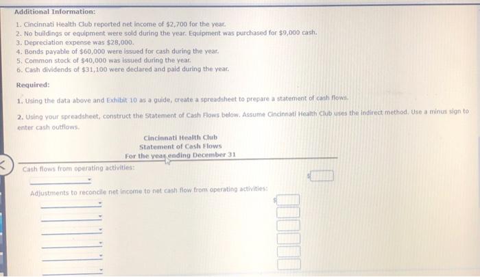 Solved Appendix 11B) Using a Spreadsheet to Prepare a | Chegg.com
