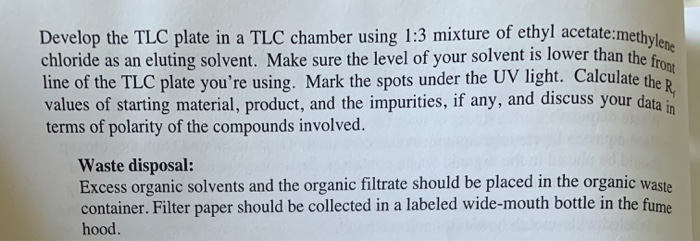 Solved Analyze the TLC plate in terms of polarity of the | Chegg.com