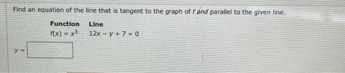 Solved Find an equation of the line that is tangent to the | Chegg.com