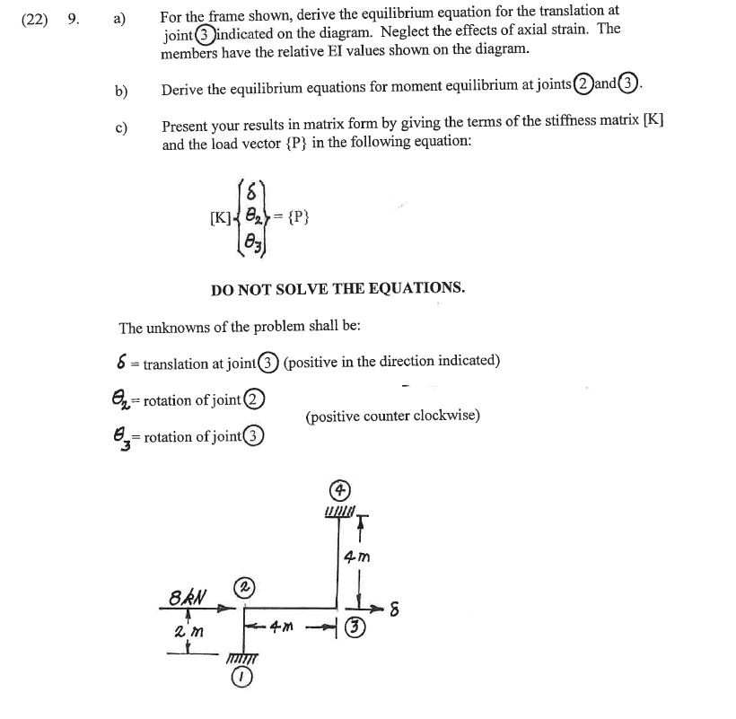 Solved joint (3)indicated on the diagram. Neglect the | Chegg.com