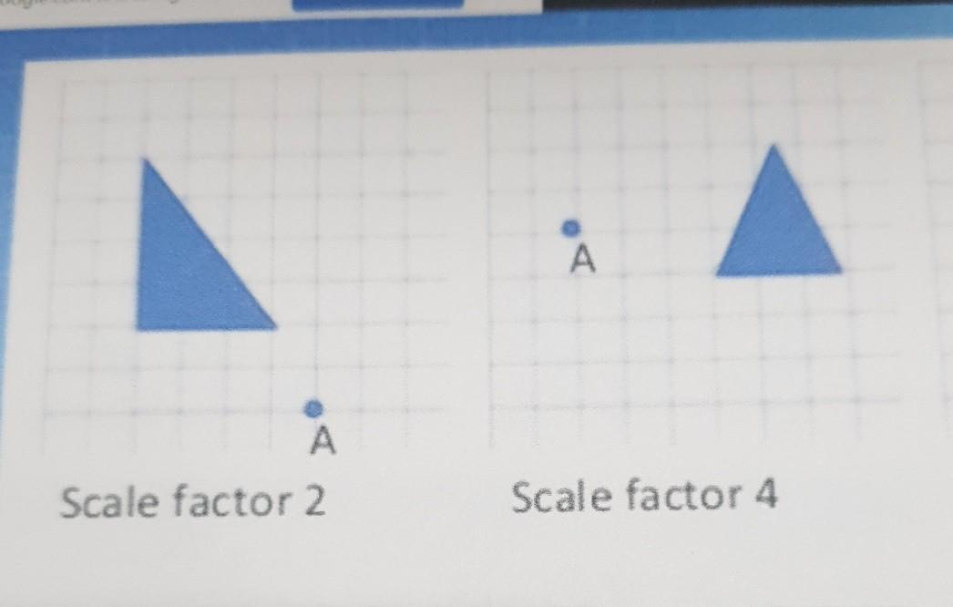 Solved A А Scale factor 2 Scale factor 4 | Chegg.com