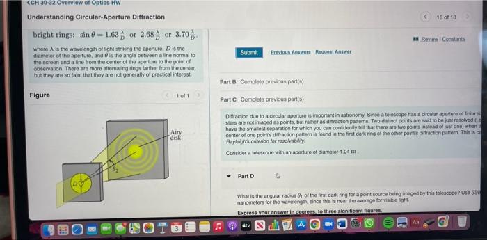 Solved of Optics HW Understanding Circular-Aperture | Chegg.com