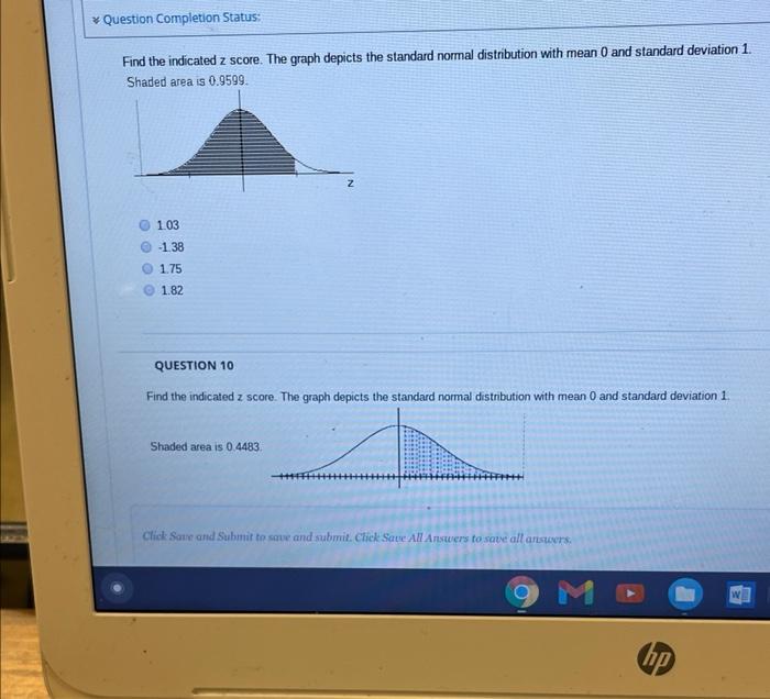 Solved Find the indicated z score. The graph depicts the | Chegg.com
