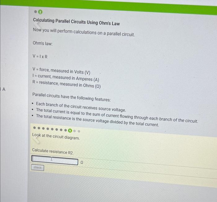 Solved I= R=Calculating Parallel Circuits Using Ohm's Law | Chegg.com