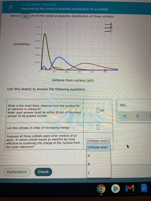 Solved ELECTRONIC STRUCTURE Interpreting the radial | Chegg.com