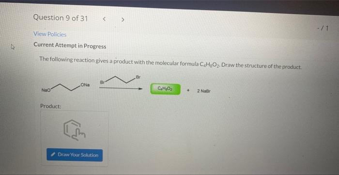 Solved The following reaction gives a product with the | Chegg.com