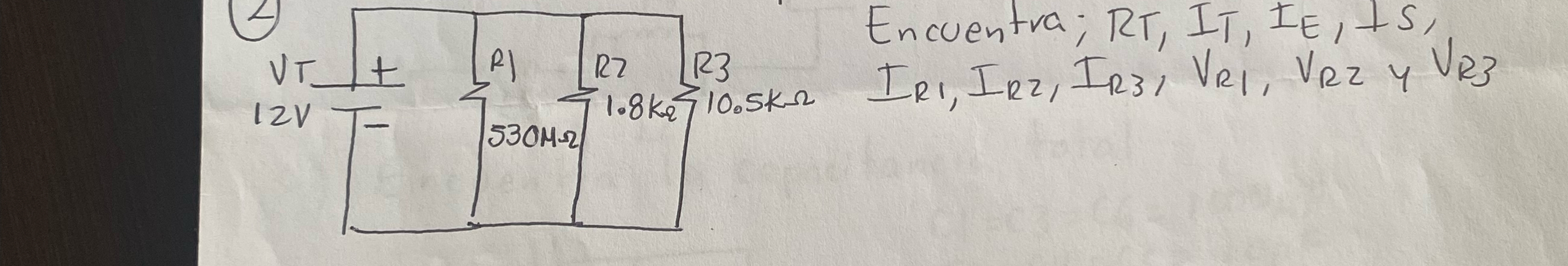 Solved Encuentra; RT,IT,IE,IS, ﻿IR1,IR2,IR3,,VR1,VR2 ﻿y VR3 | Chegg.com